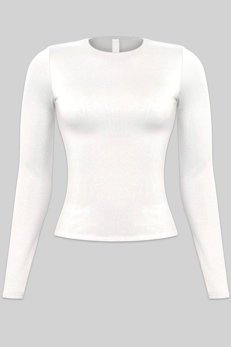 Lux Seamless Top ♡ White – Pink Lux Boutique